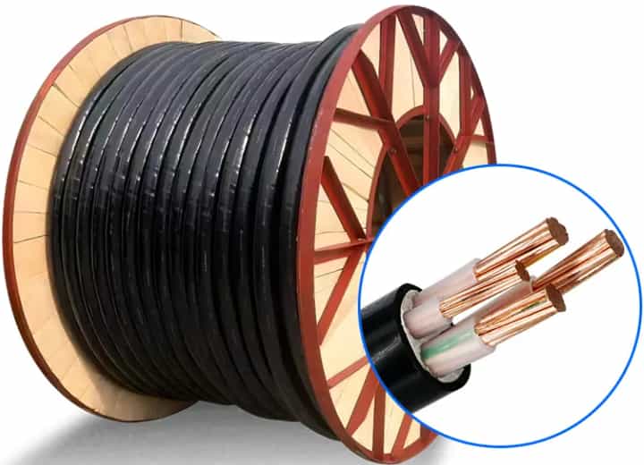 Cable 3 x 35 + 1 x 16 mm2 aislado XLPE/PVC